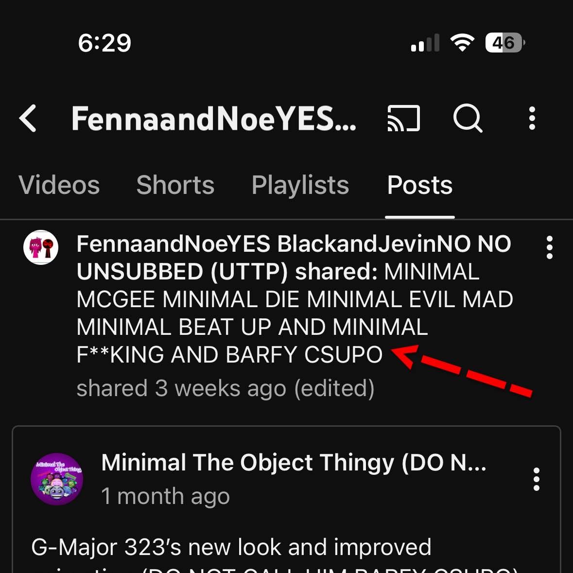 Post from Minimal The Object Thingy (DO NOT HACK)