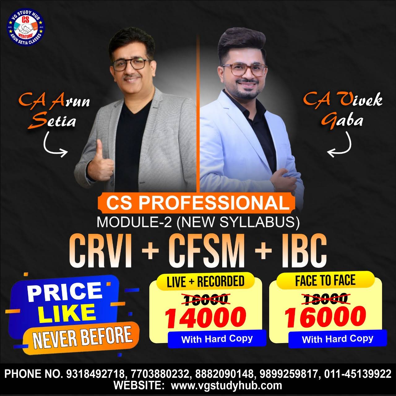 Post from CA Vivek Gaba - VG STUDY HUB
