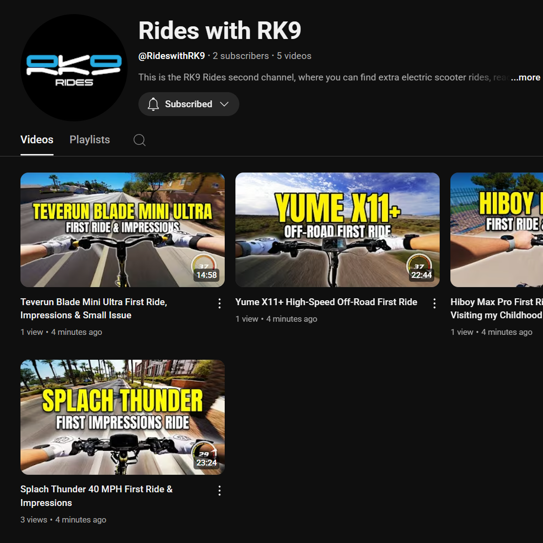 Post from RK9 Rides