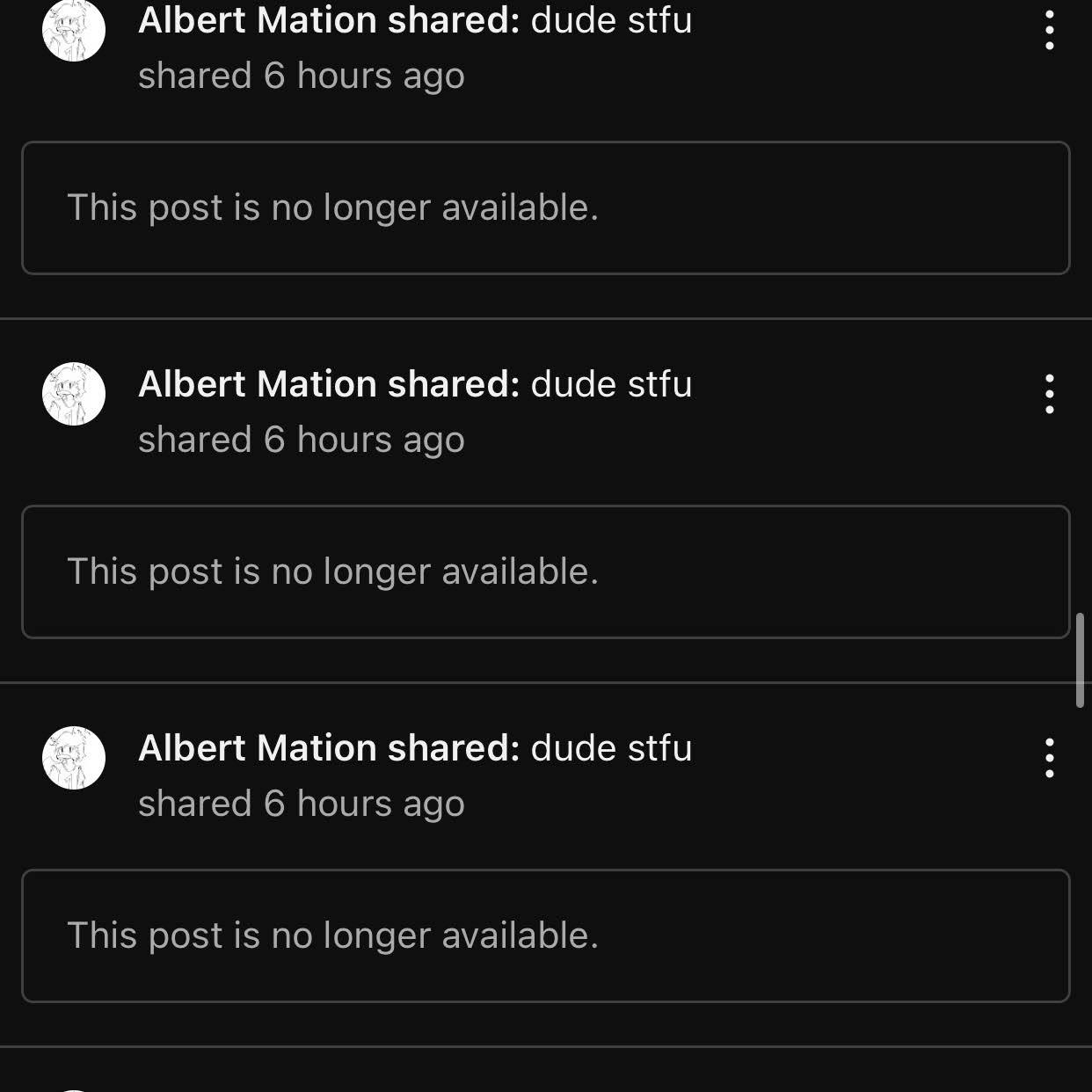 Post from Albert Mation