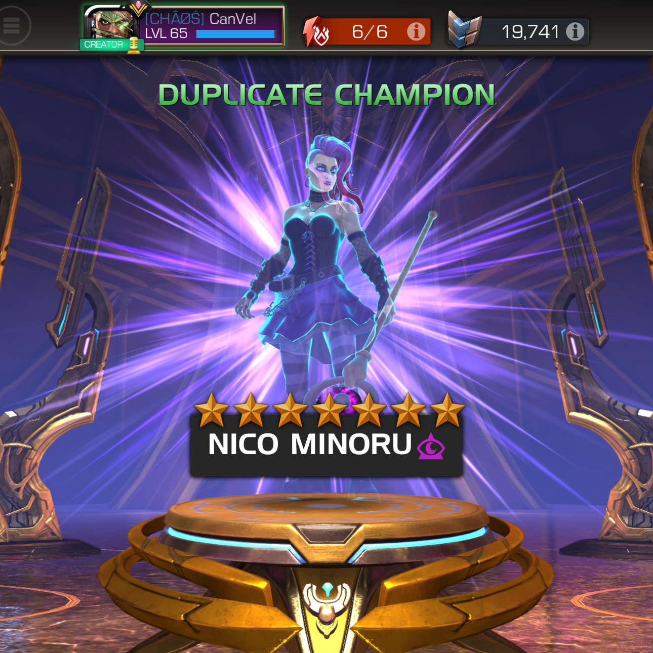 Post from CanVel - MCOC
