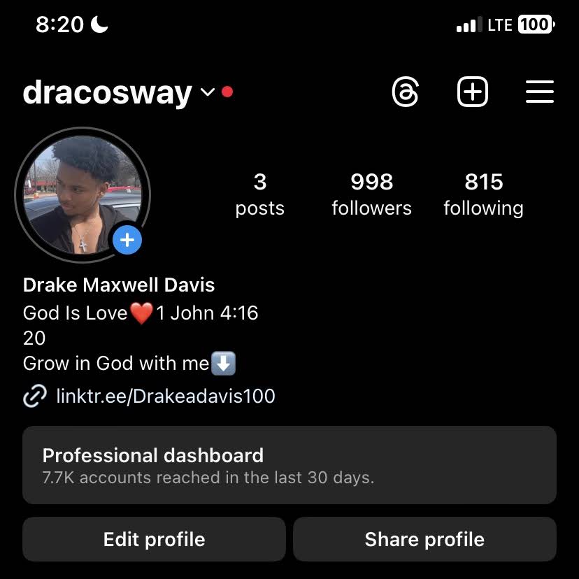 Post from Drake Maxwell Davis