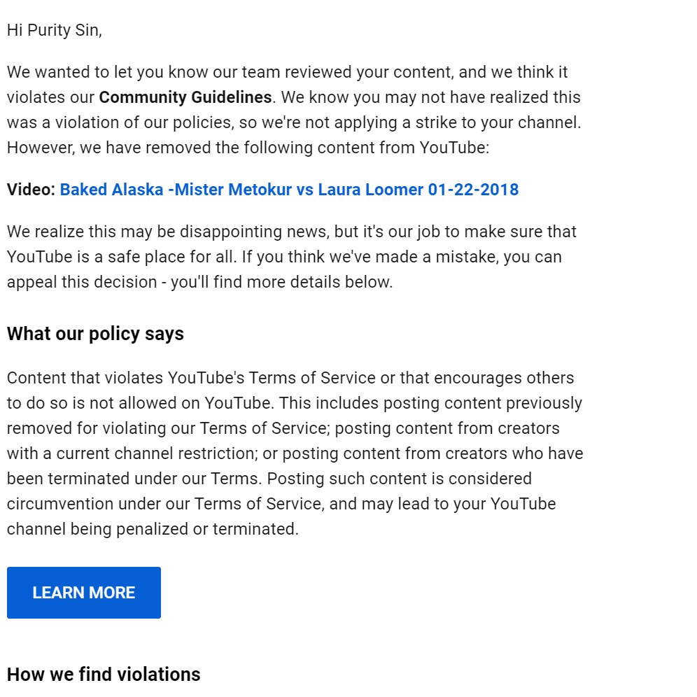 Post from Purity Sin Gaming