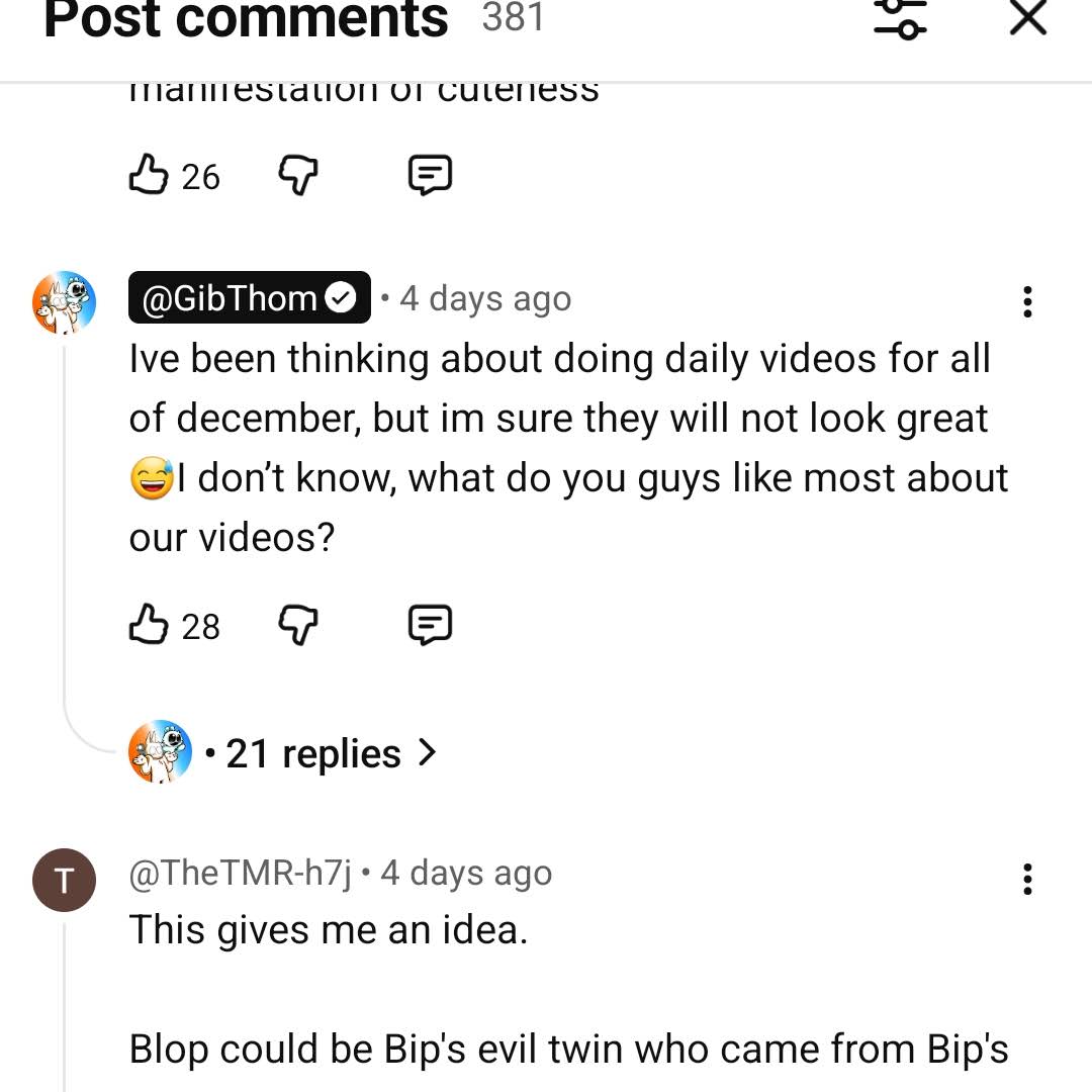 Post from The GibThom Fan
