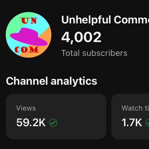 Post from Unhelpful Commentary