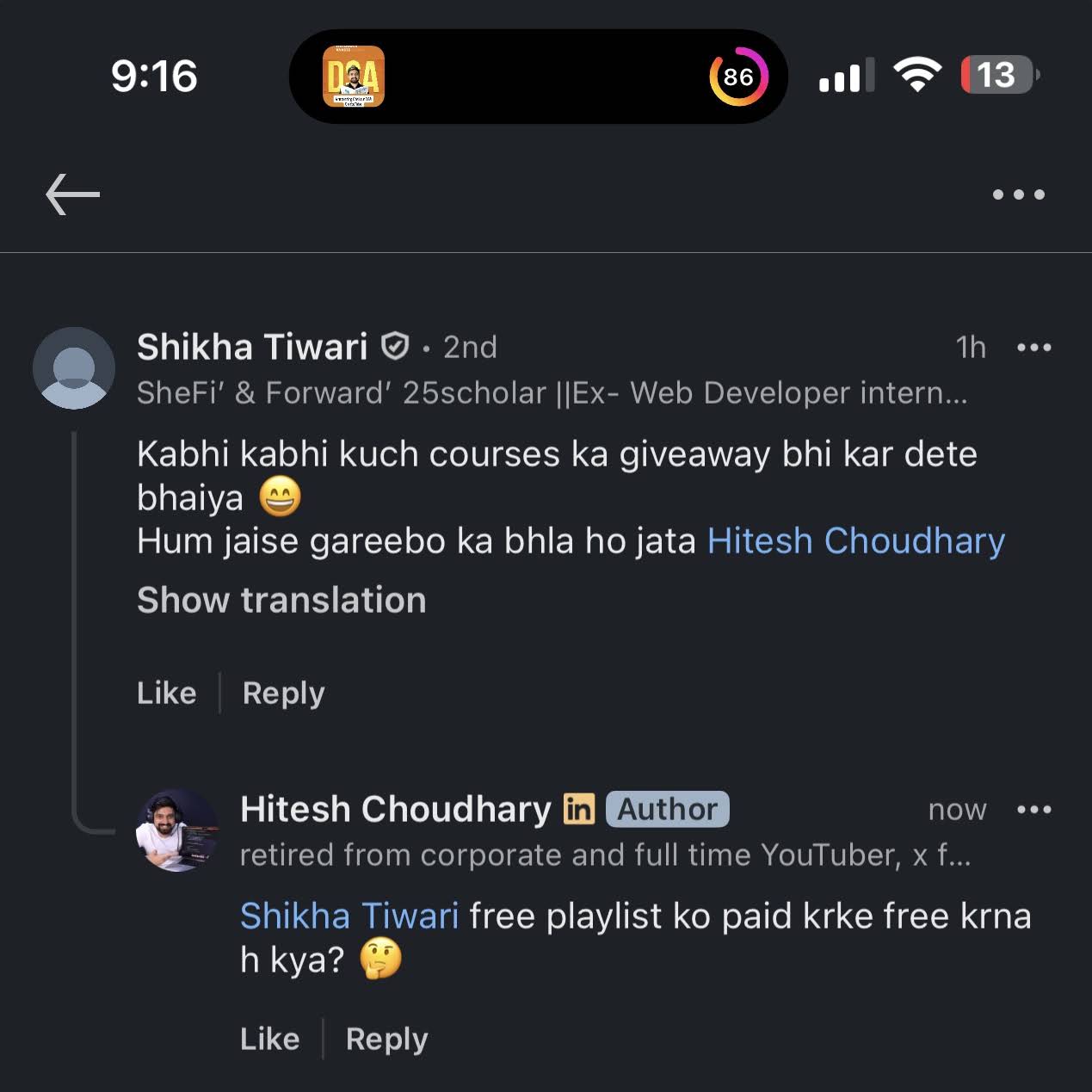 Post from Chai aur Code