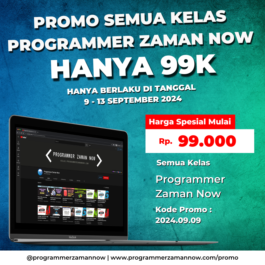 Post from Programmer Zaman Now