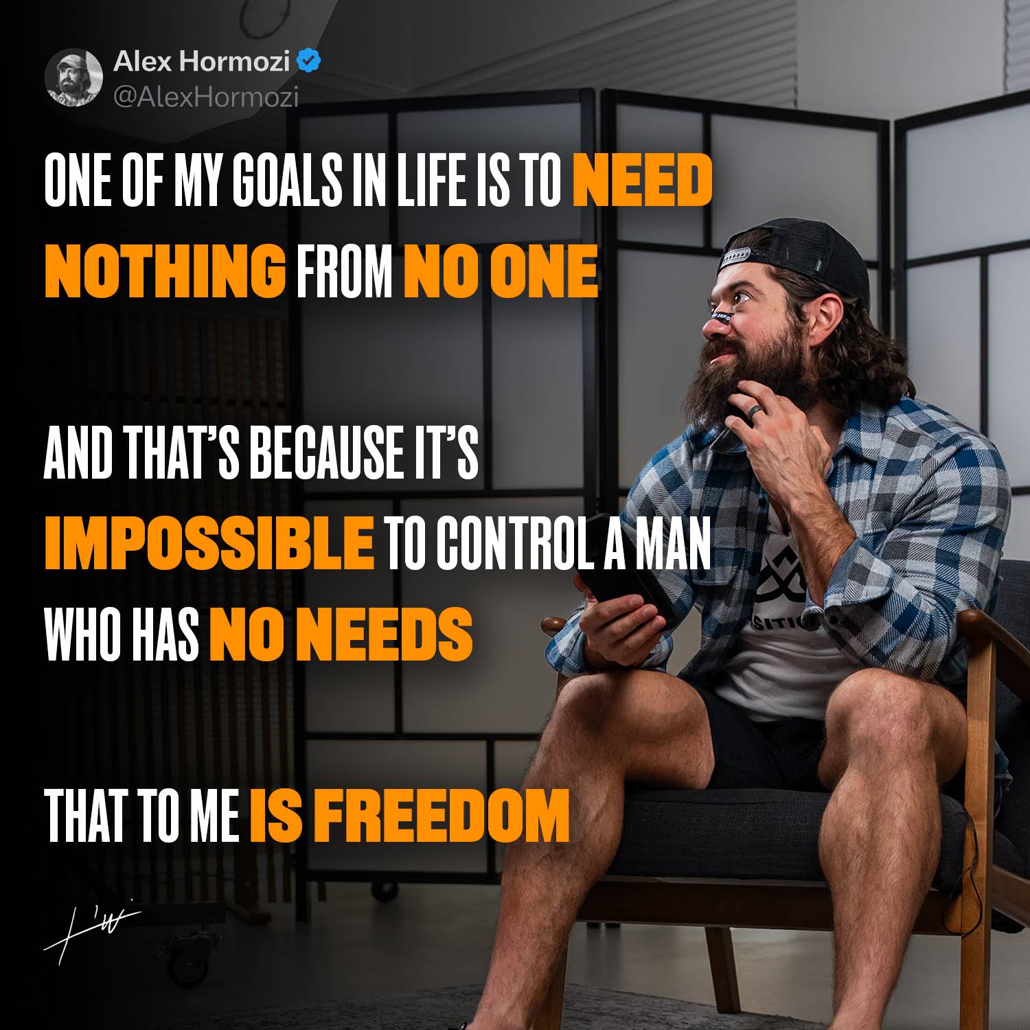 Post from Alex Hormozi