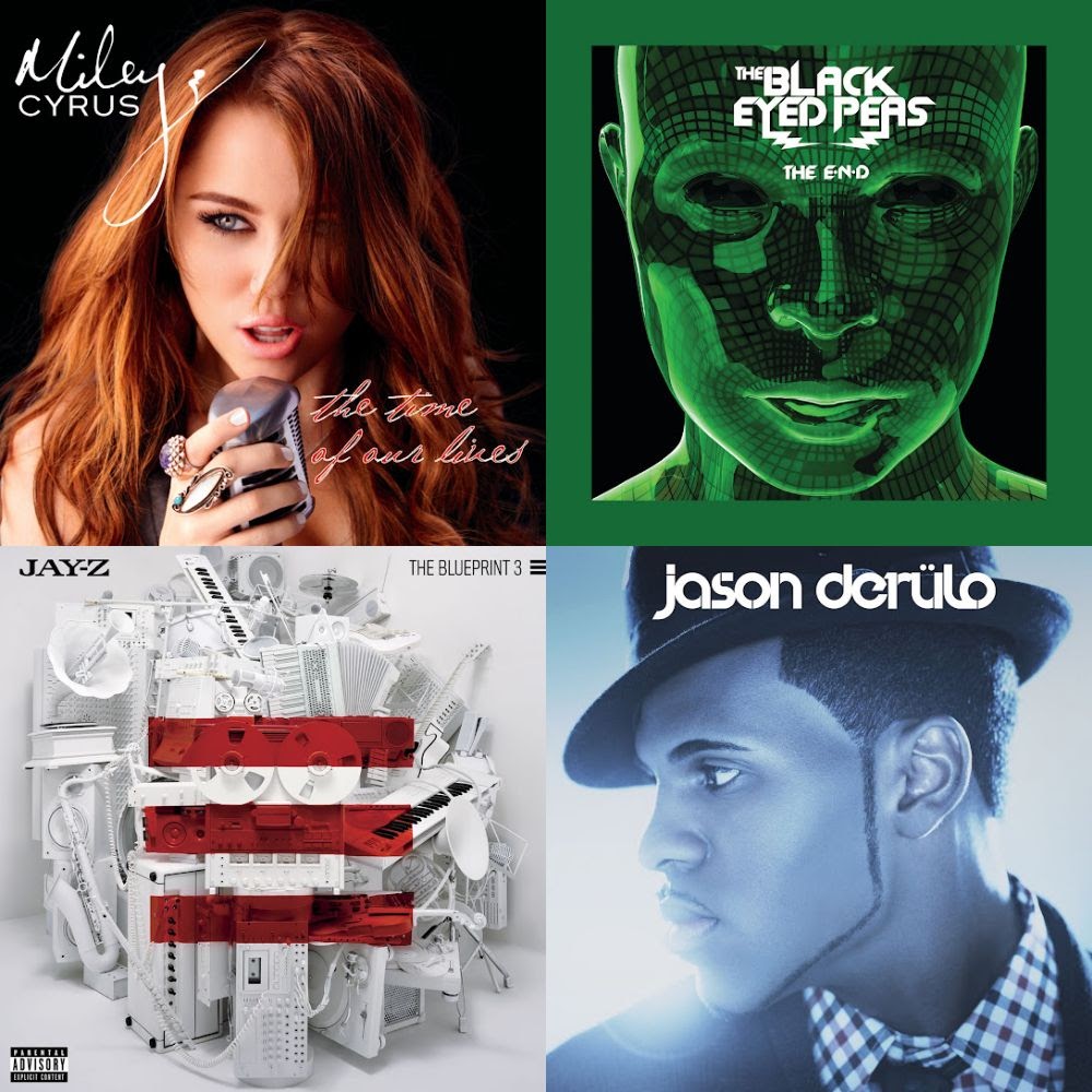 BillBoard most-rated songs from 2005 to 2009