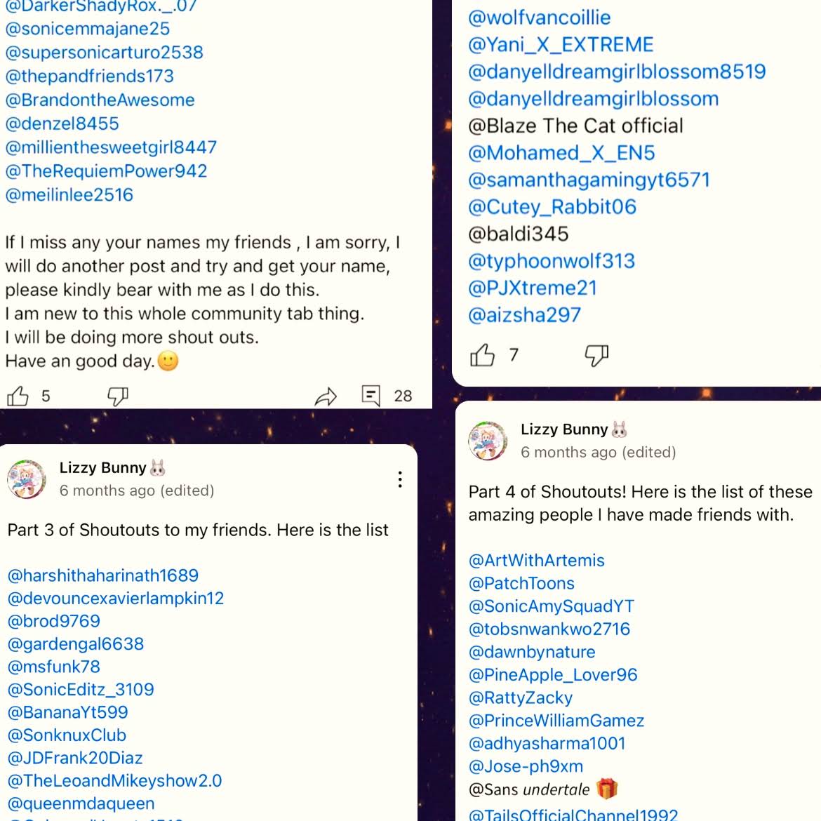 Post from Lizzy Bunny🐰