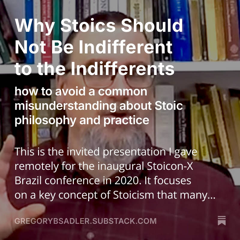 Post from Gregory B. Sadler