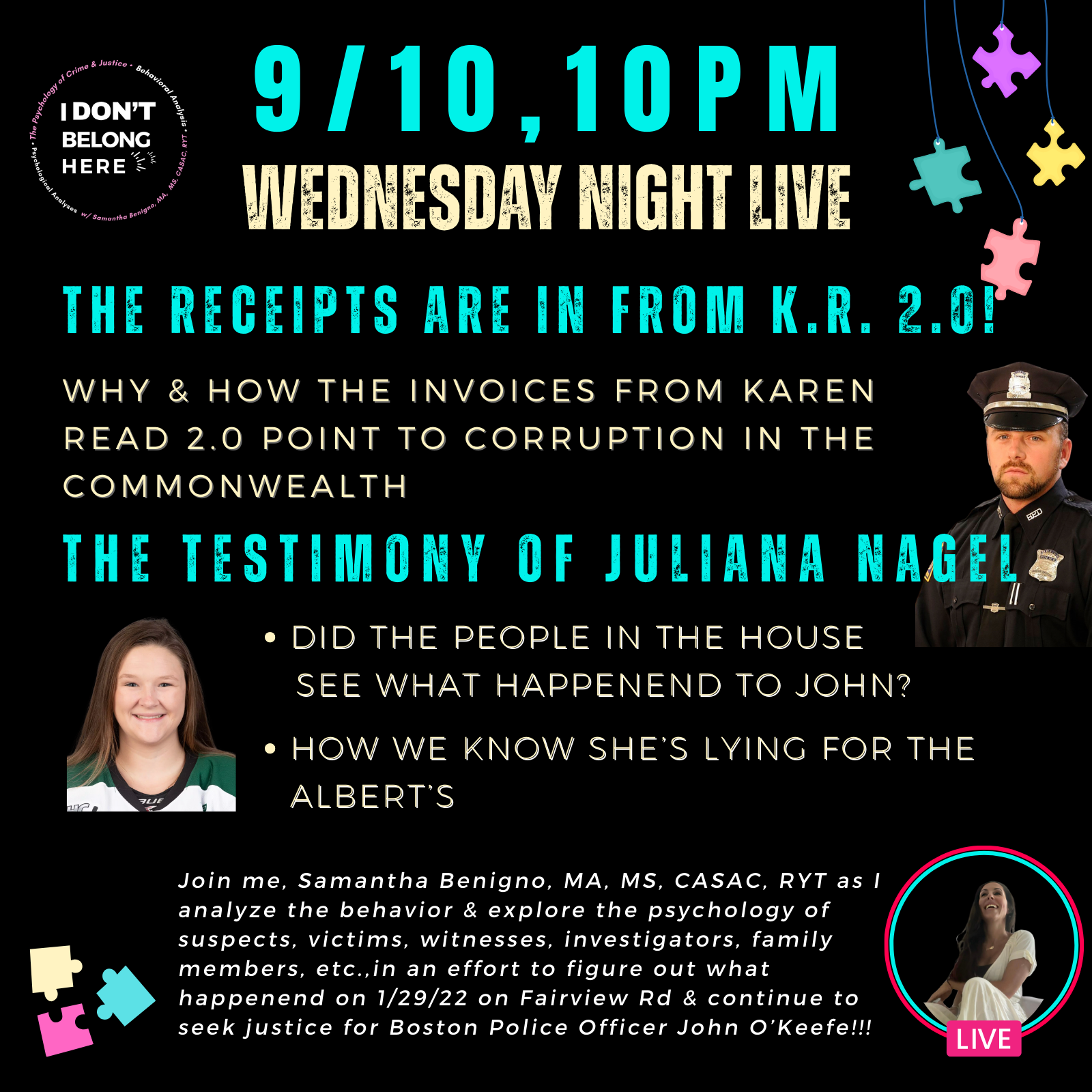 Post from I Dont Belong Here w/ Samantha Benigno, MS, MA