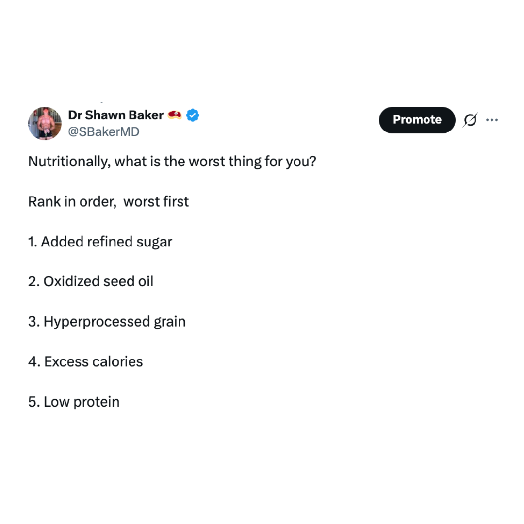 Post from Shawn Baker MD