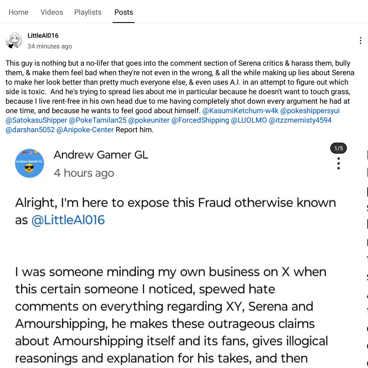 Post from Andrew Gamer GL