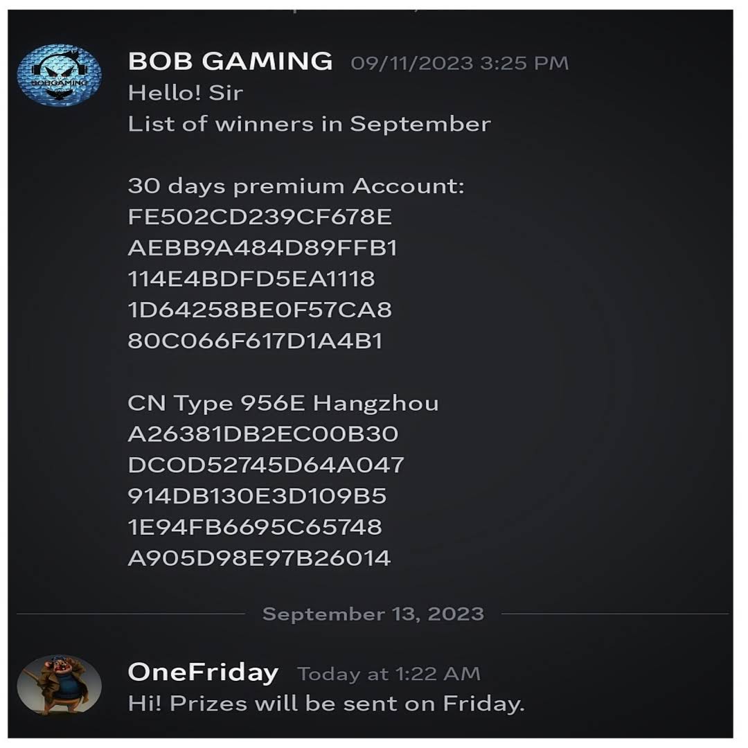 Post from BOB GAMING