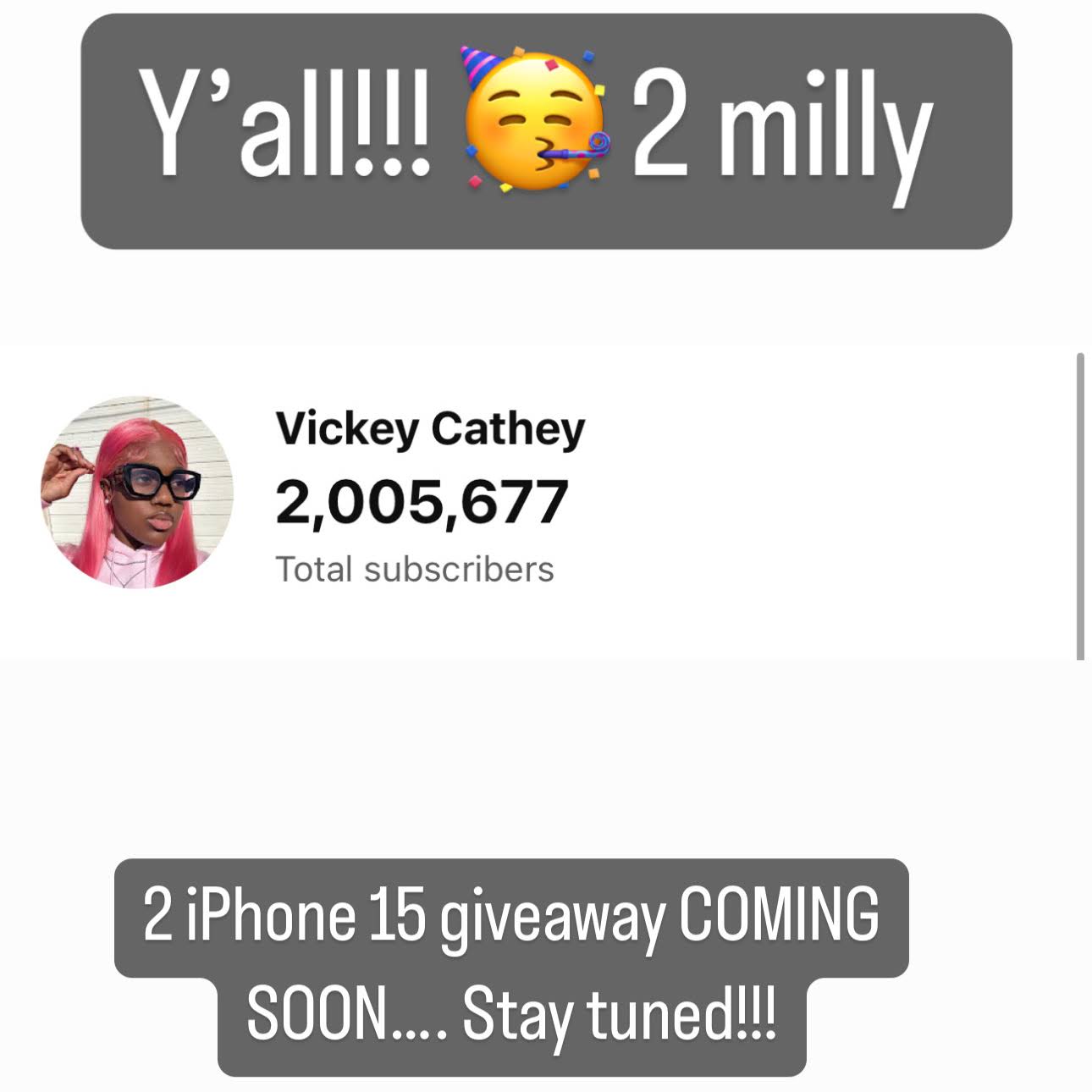 Post from Vickey Cathey