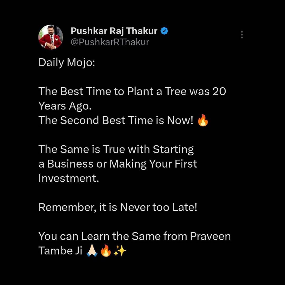 Post from Pushkar Raj Thakur: Stock Market Educator 📈