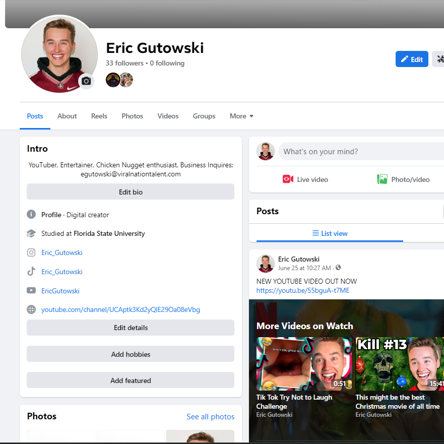 Post from Eric Gutowski