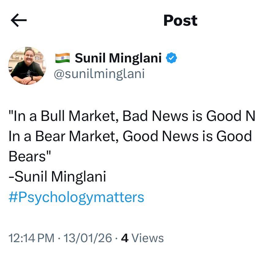 Post from Sunil Minglani