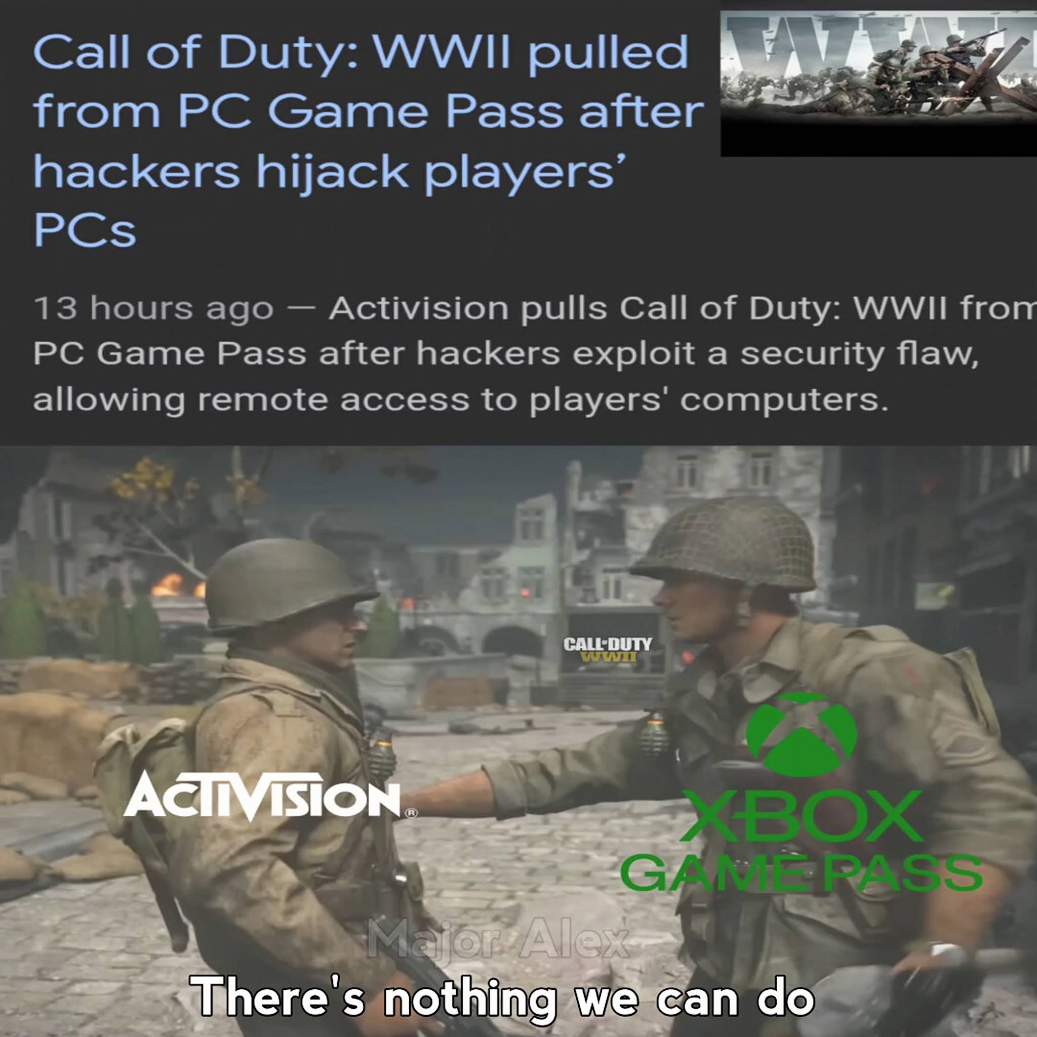 Post from Major Alex