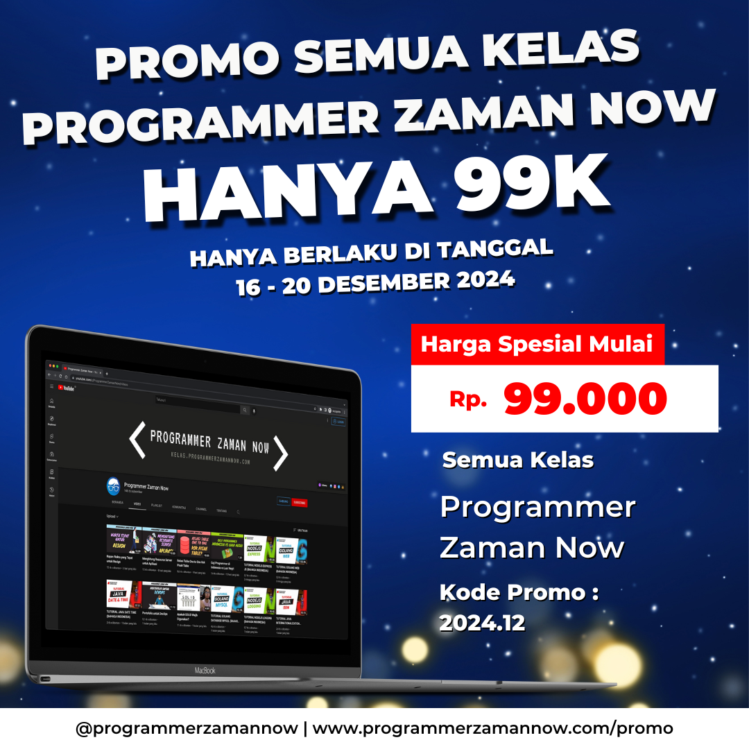 Post from Programmer Zaman Now