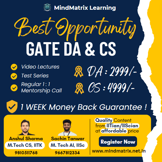 Post from MindMatrix Learning - GATE CS & GATE DA