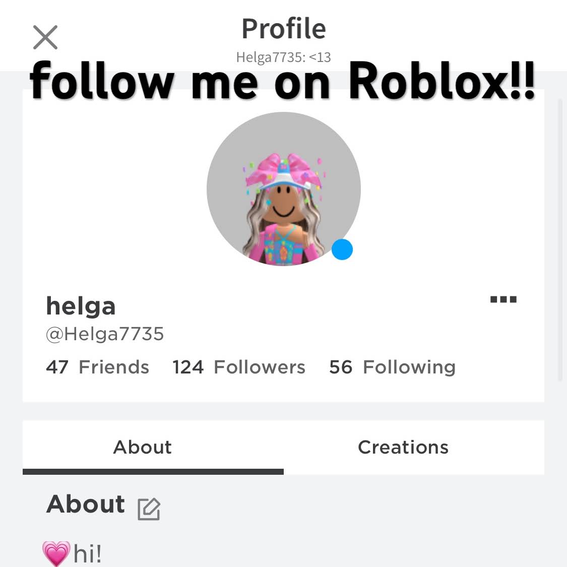 Post from Helga Gaming Roblox