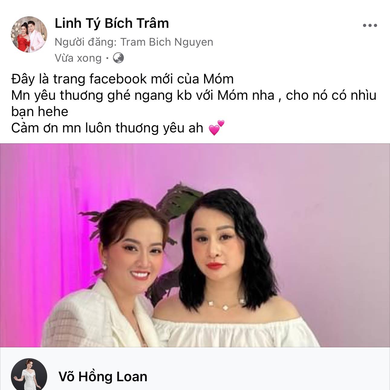 Post from Linh Tý - Bích Trâm Official