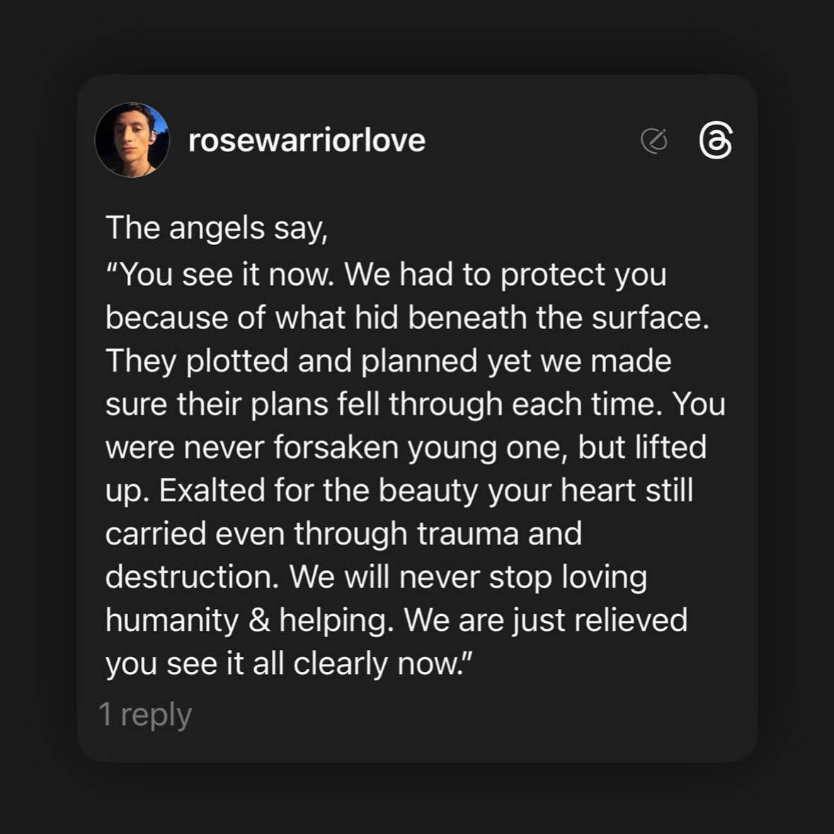 Post from Rose The Psychic Goat