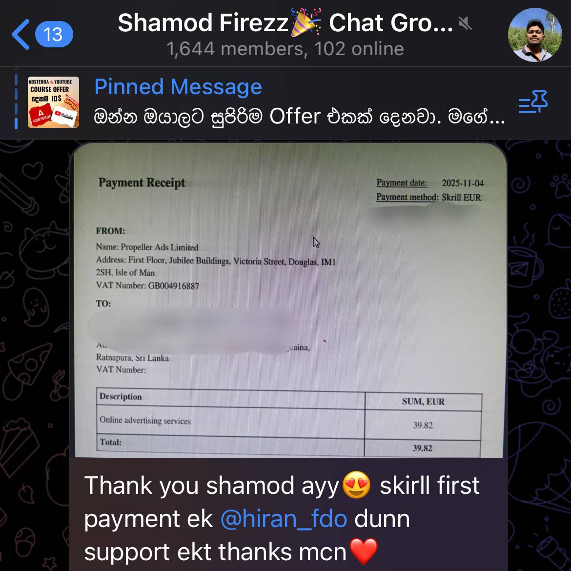 Post from Shamod Firezz