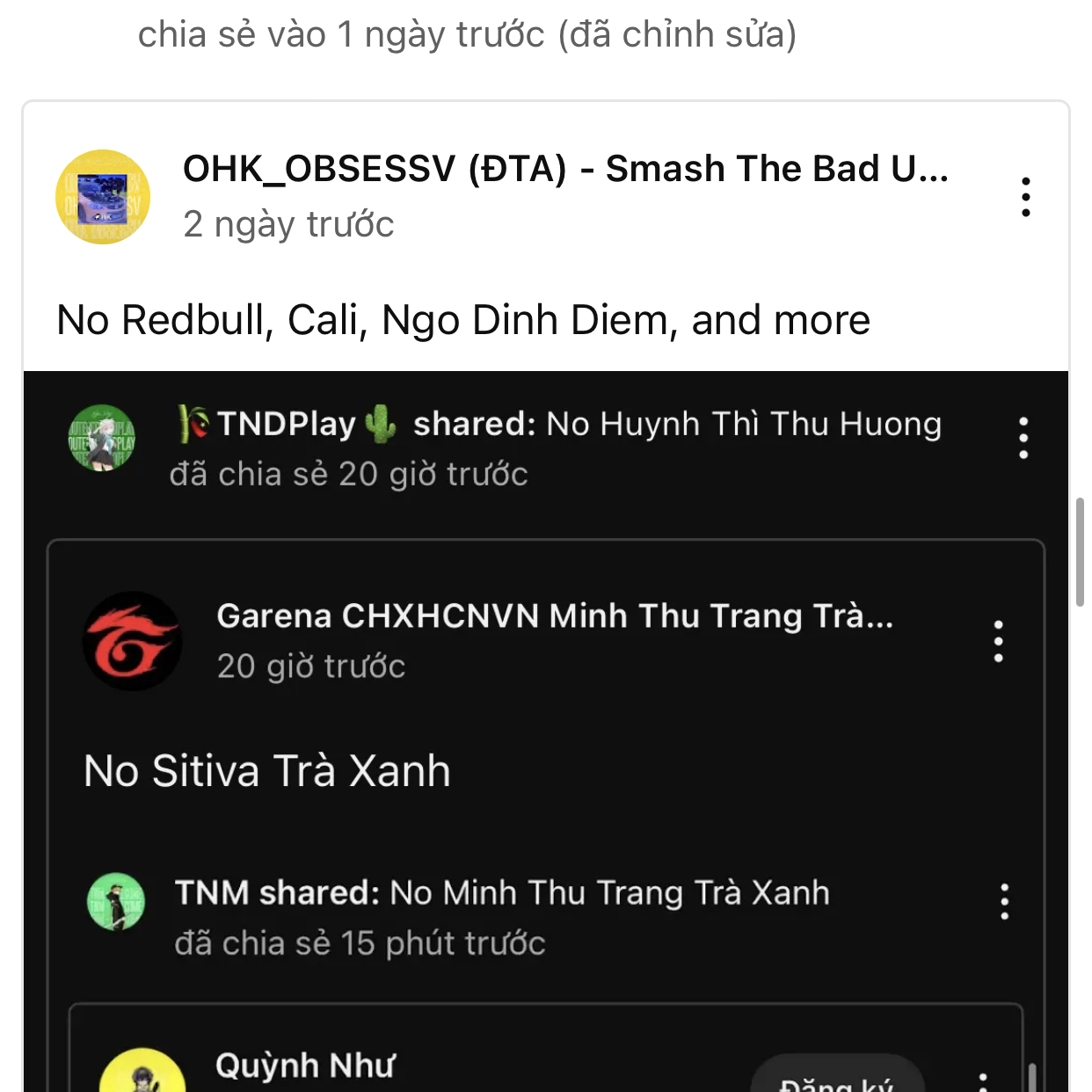 Post from Minion CHXHCNVN