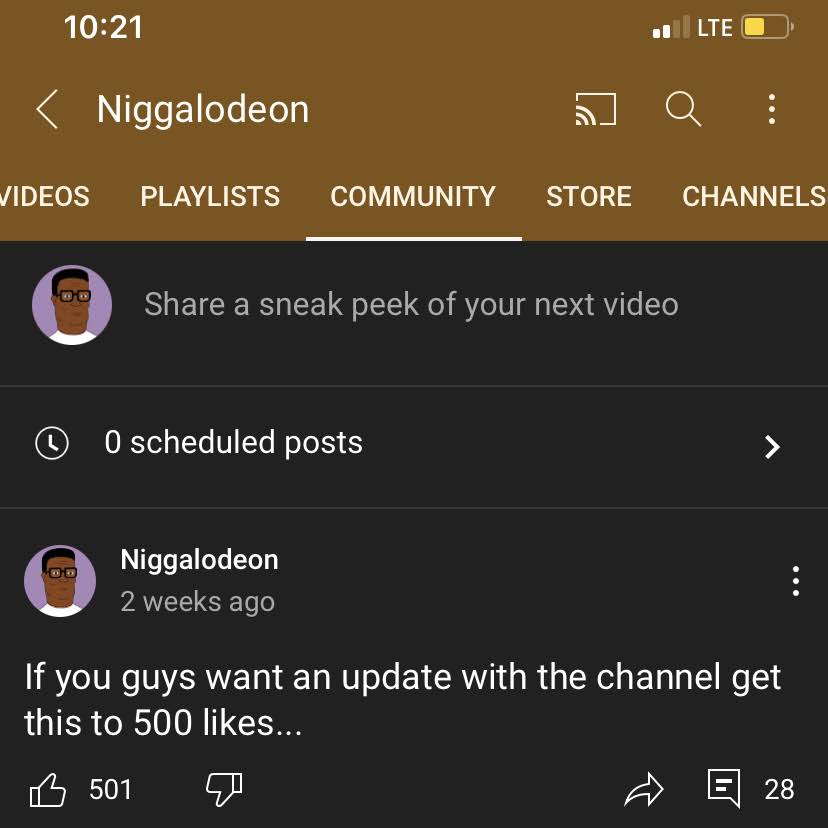 Post from Niggalodeon