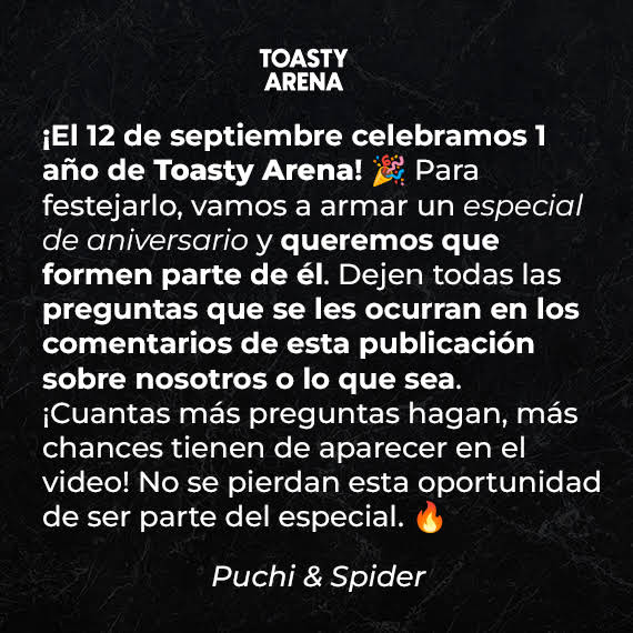 Post from Toasty Arena