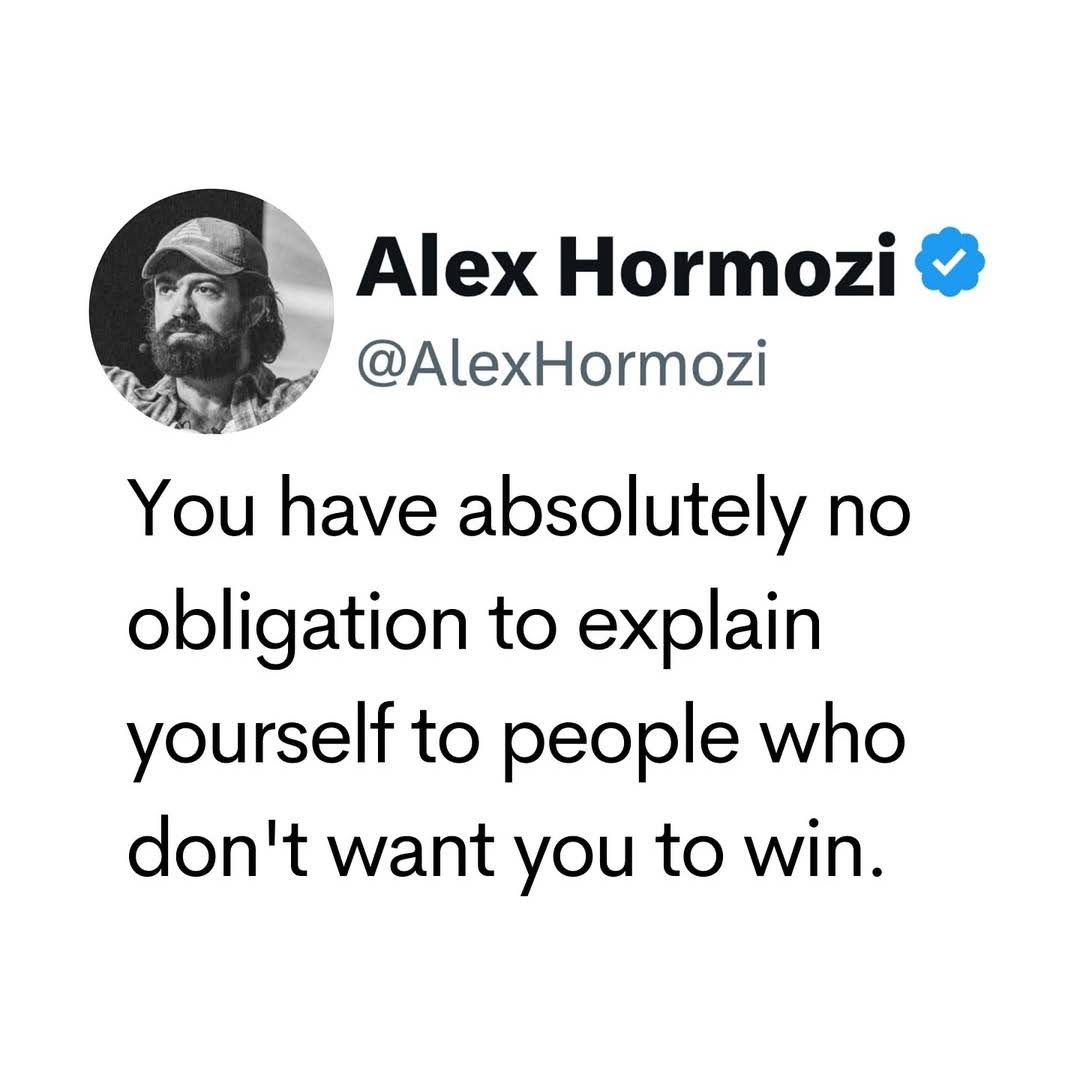 Post from Alex Hormozi
