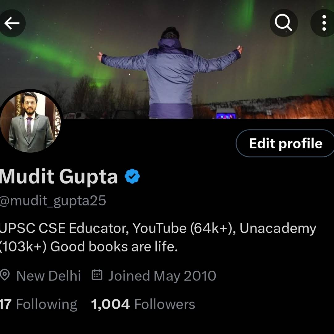 Post from Mudit Gupta