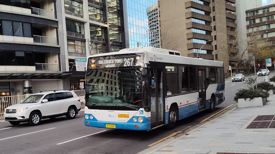 Busways, Keolis Downer and CDCNSW buses at St Leonards Station (June ...