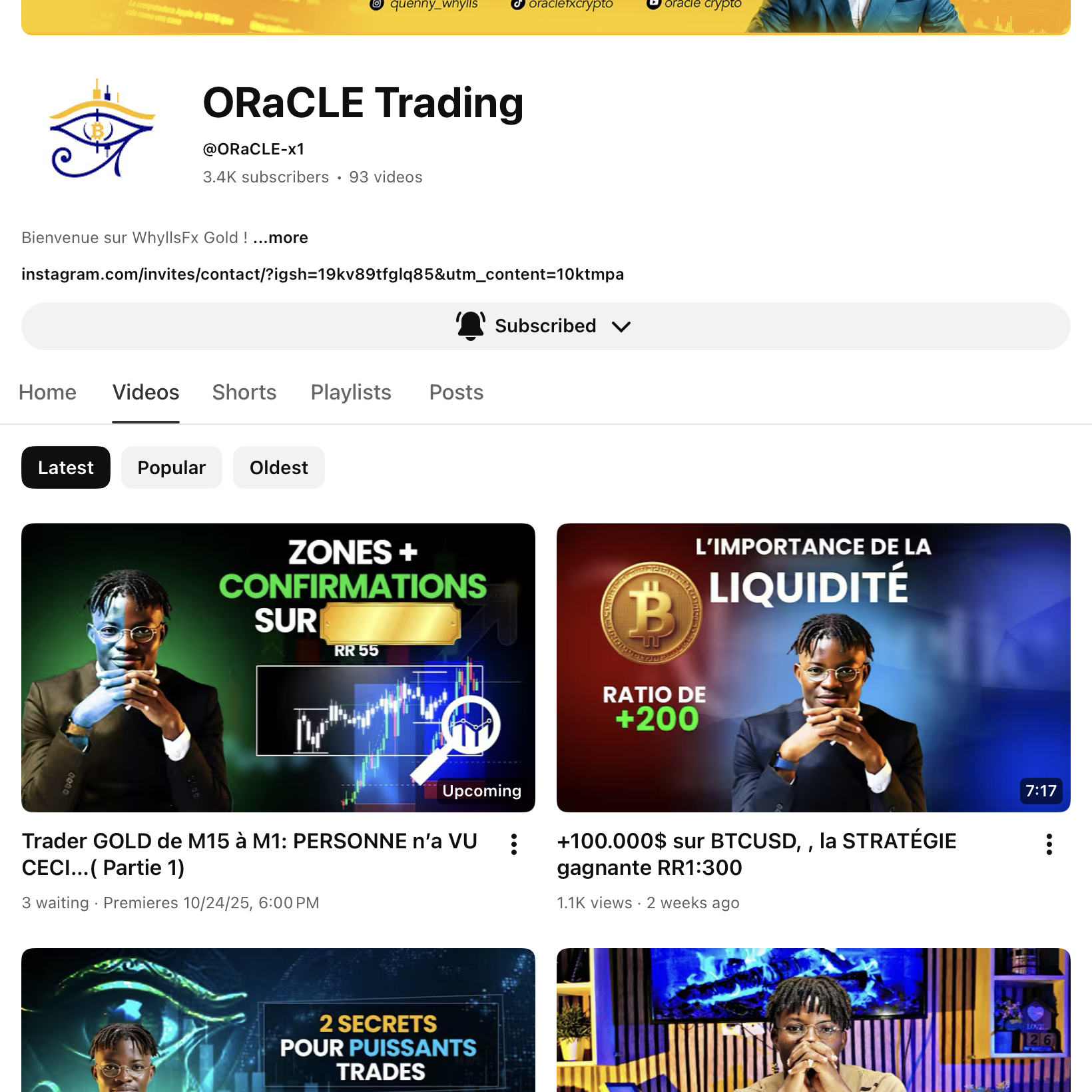 Post from ORaCLE Trading