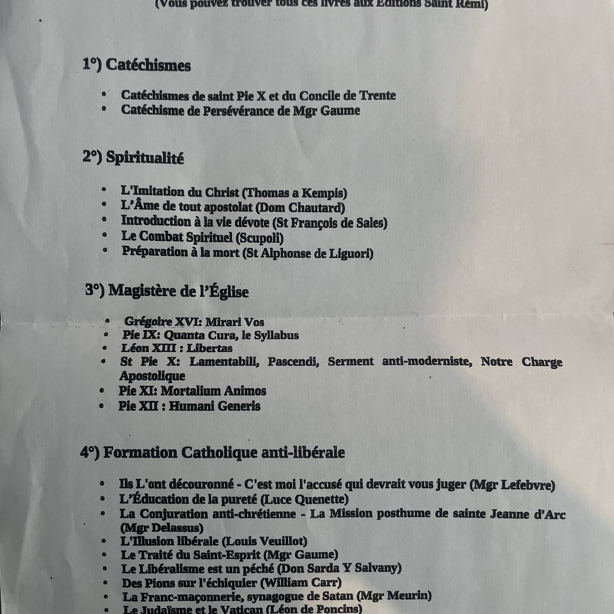 Post from Defensor Fidei