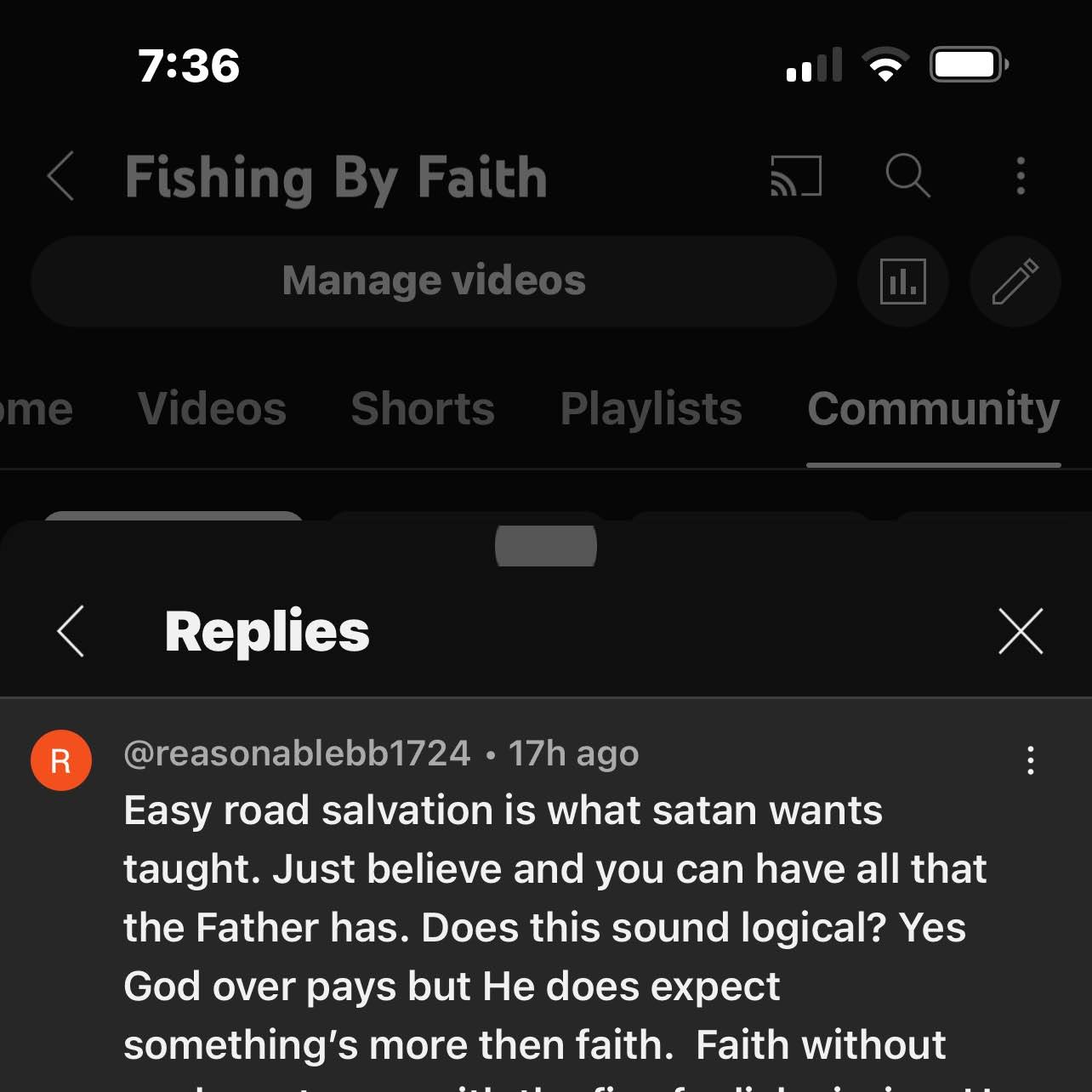 Post from Devan With Fishing By Faith