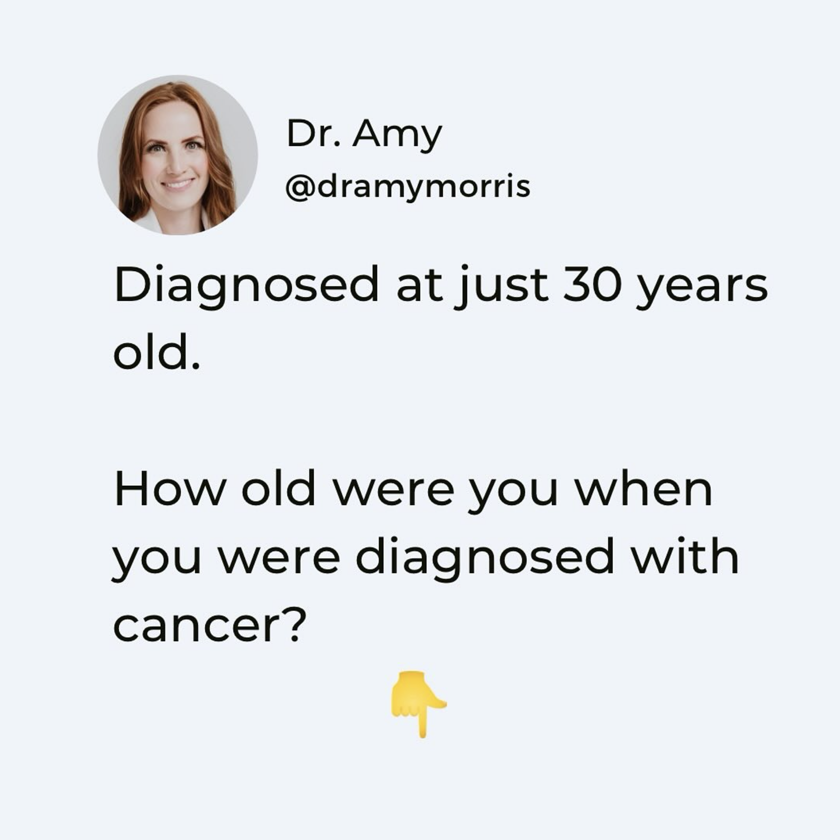 Post from Dr. Amy - Cancer Researcher & Cancer Survivor