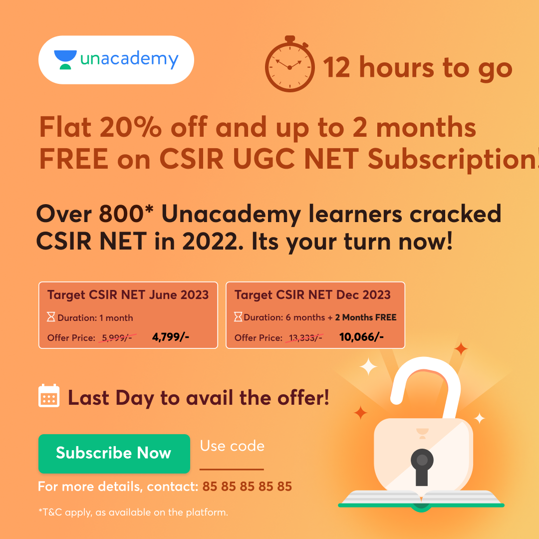 Post from Unacademy Live CSIR UGC NET