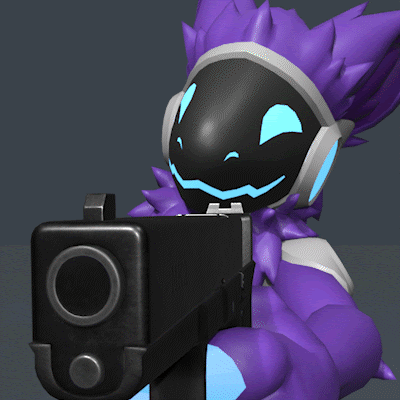 Post from generic purple protogen