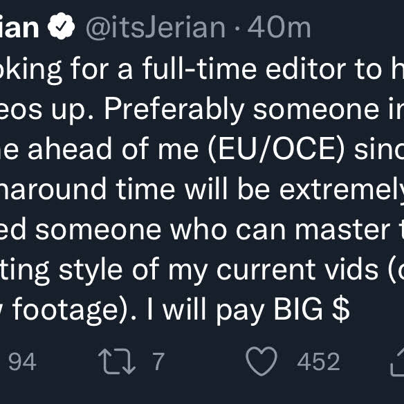 Post from itsJerian