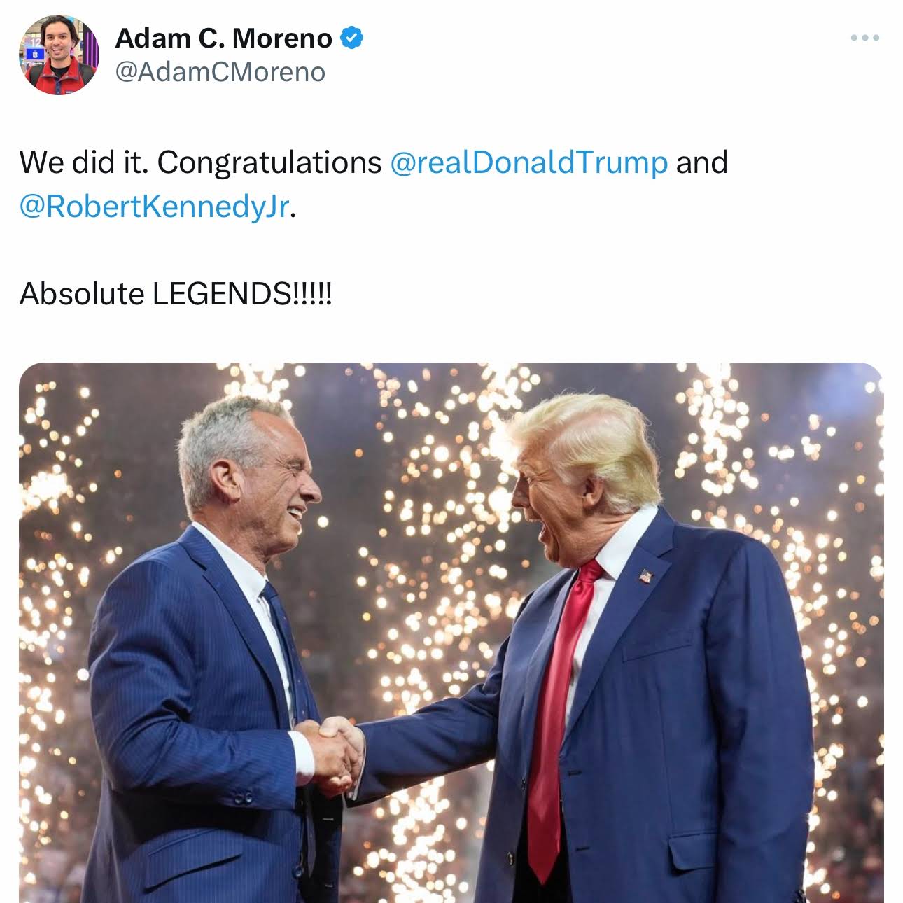 Post from Adam C. Moreno