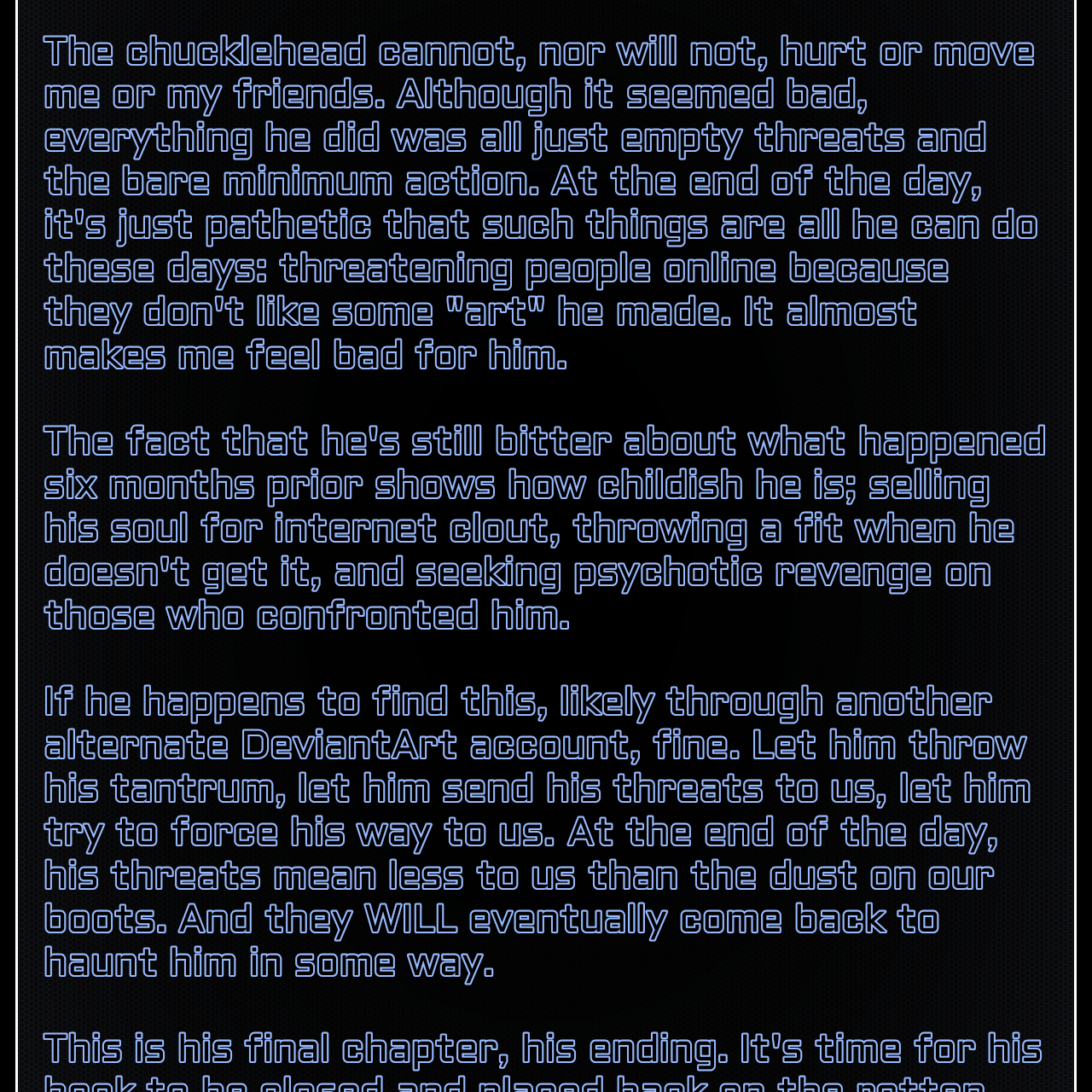 Post from The Absent Darkness