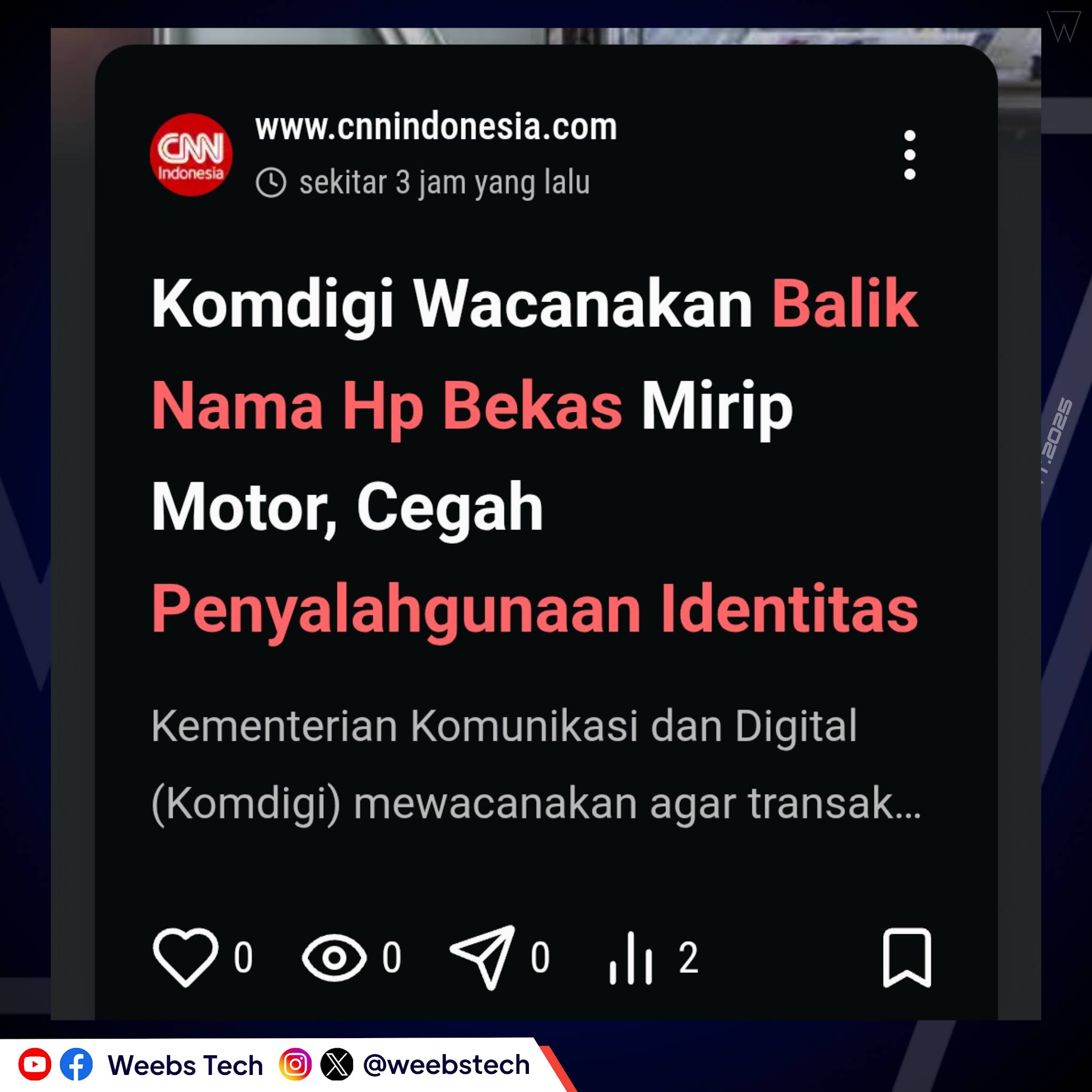 Post from Weebs Tech