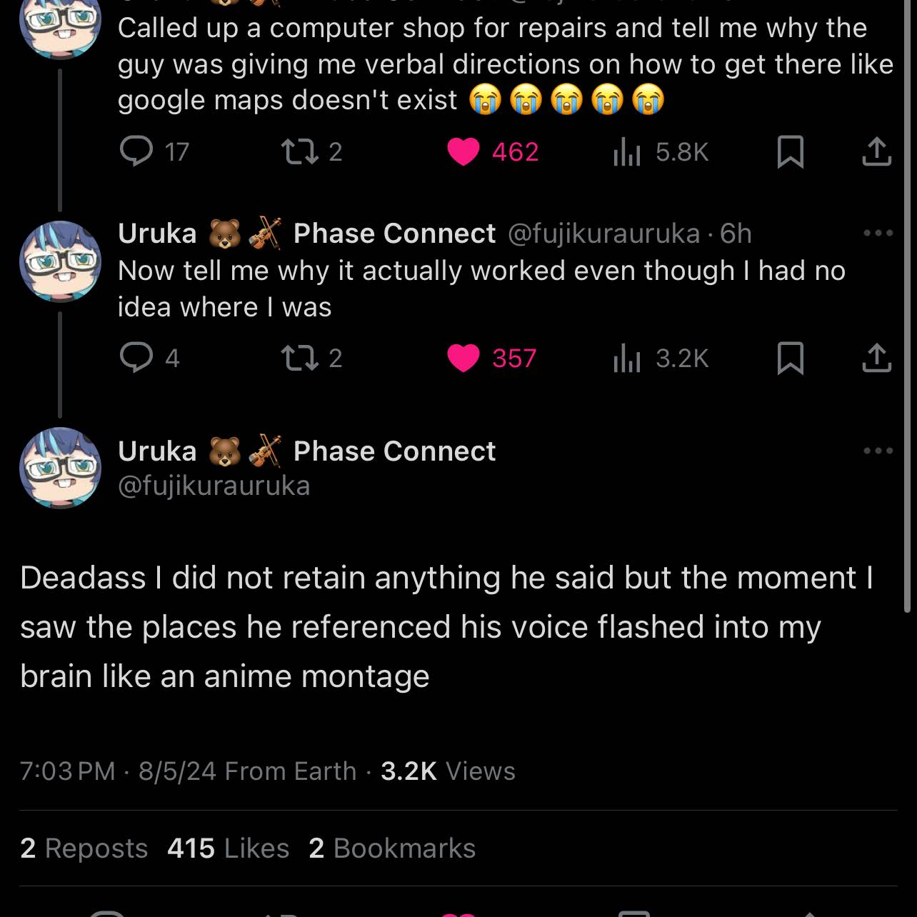 Post from Ultra Derek