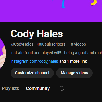 Post from Cody Hales