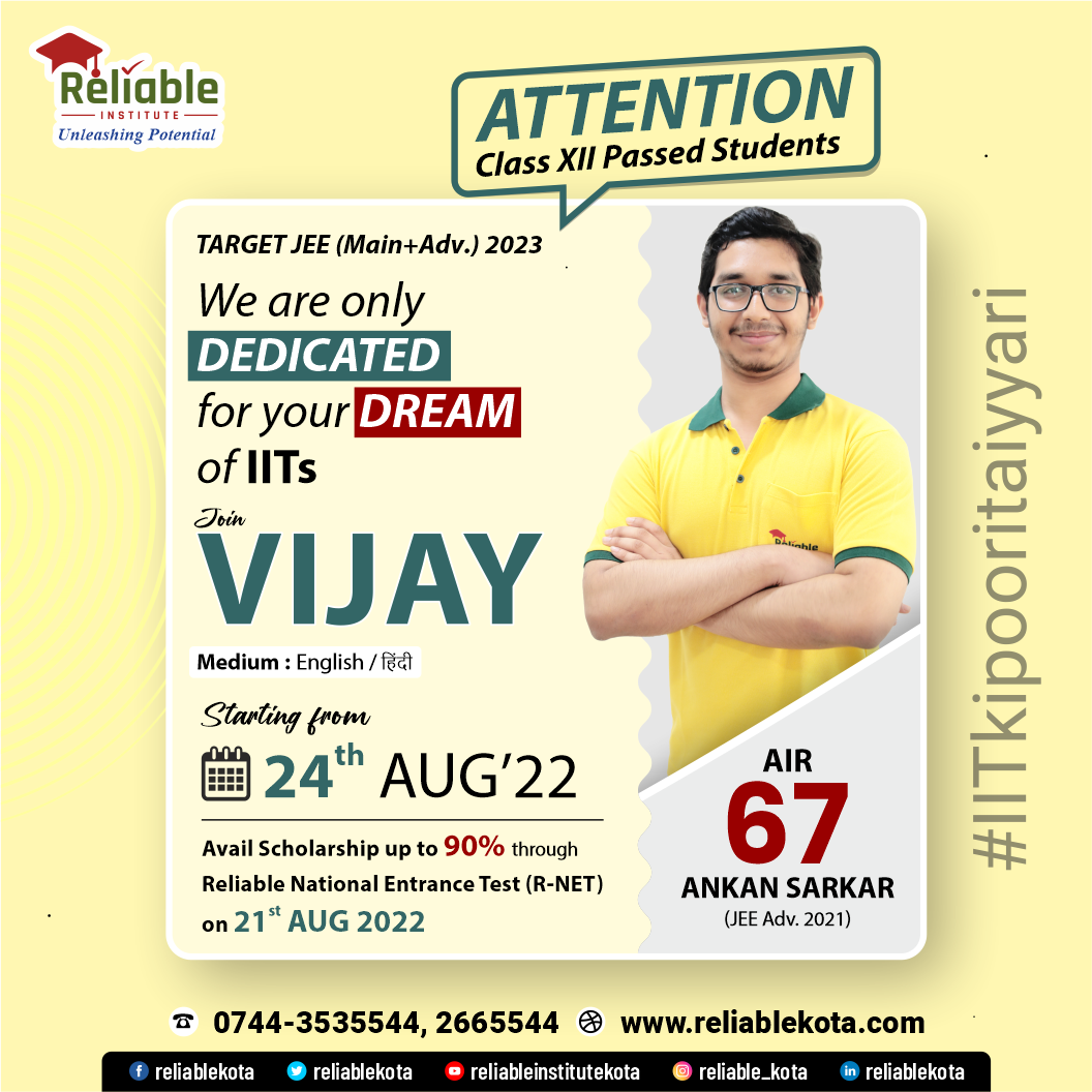 Post from Reliable Institute Kota