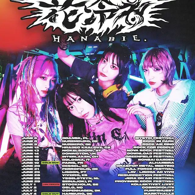 HANABIE. Tokyo, Japón. Metalcore - Resurrection Festival 26 de junio 2024